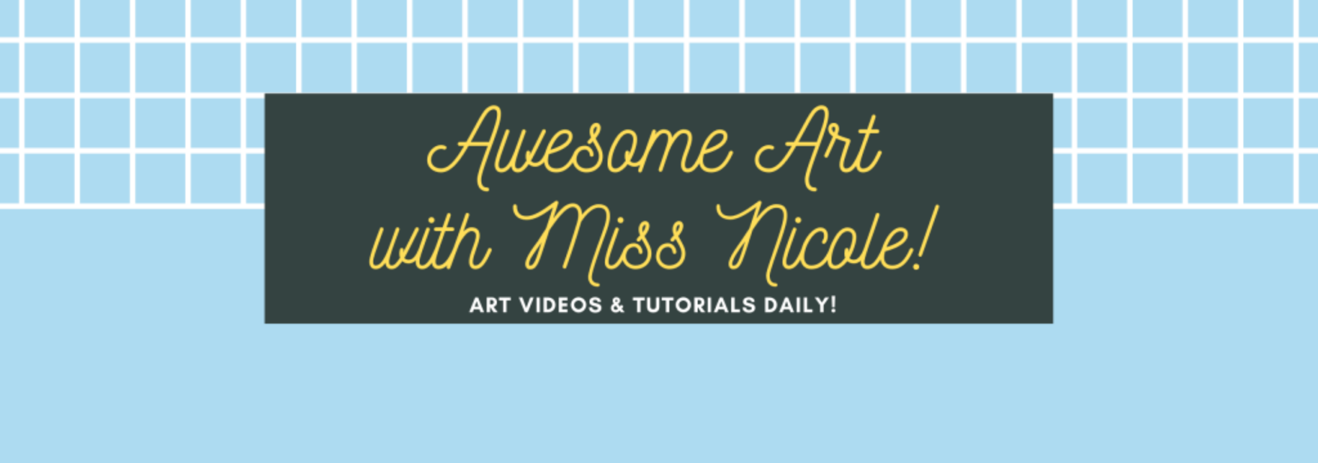 awesome art with miss nicole banner – Moon Township Public Library