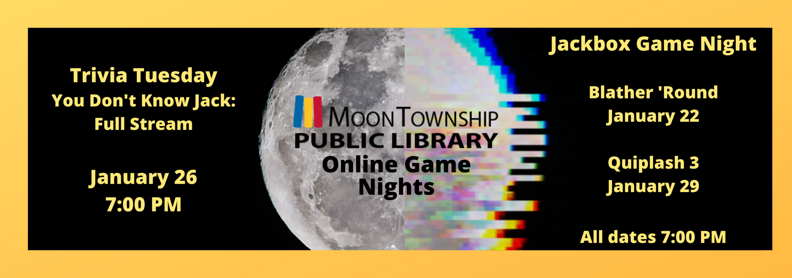 Online Game Nights banner 2021 01 22 – Moon Township Public Library