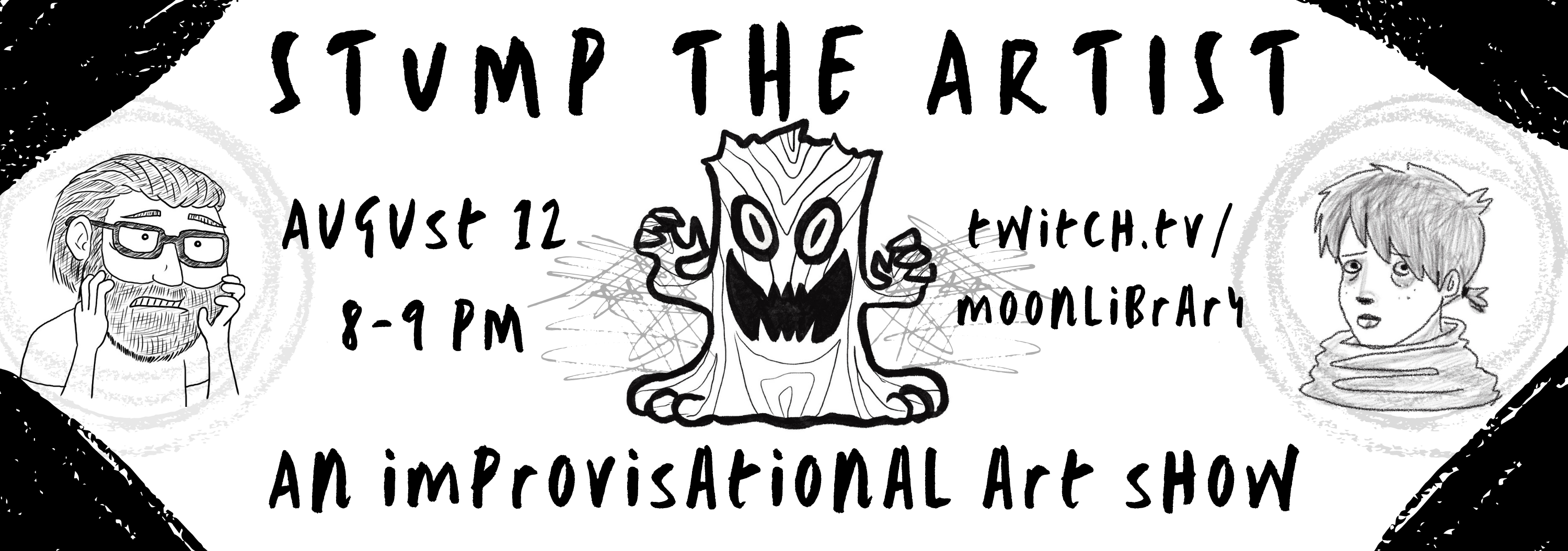 stump the artist 2021 08 12 – Moon Township Public Library